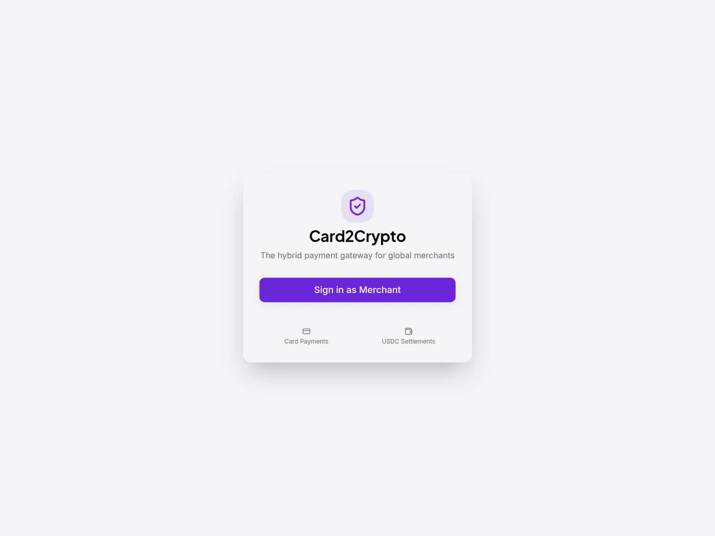 Card2Crypto Gateway