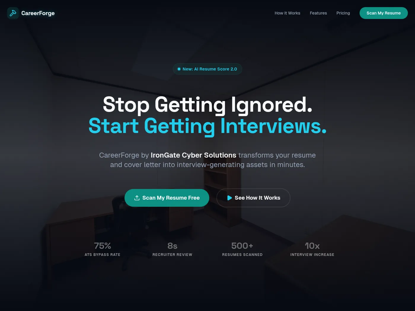 CareerForge Landing Page