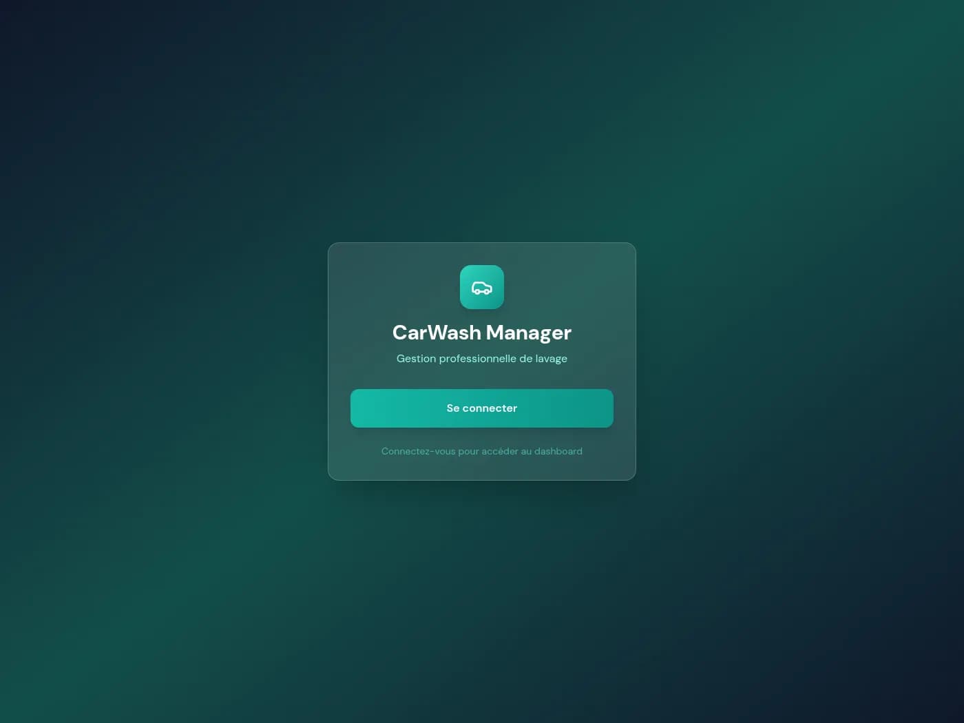CarWash Manager SaaS