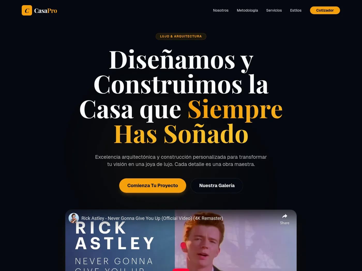 CasaPro Landing Page