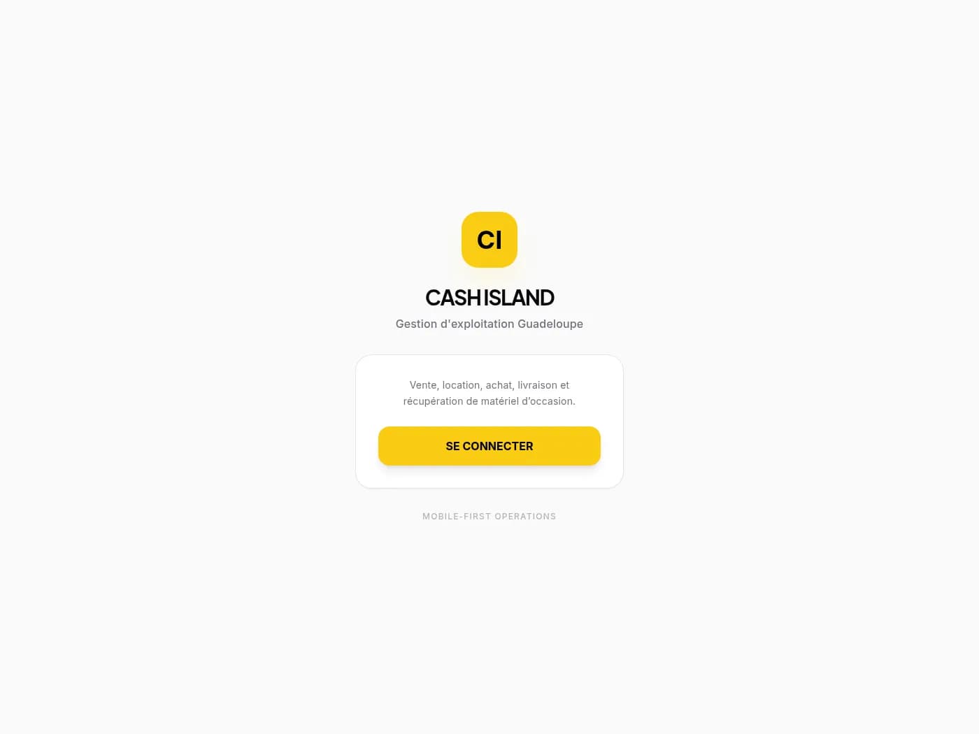 Cash Island Manager