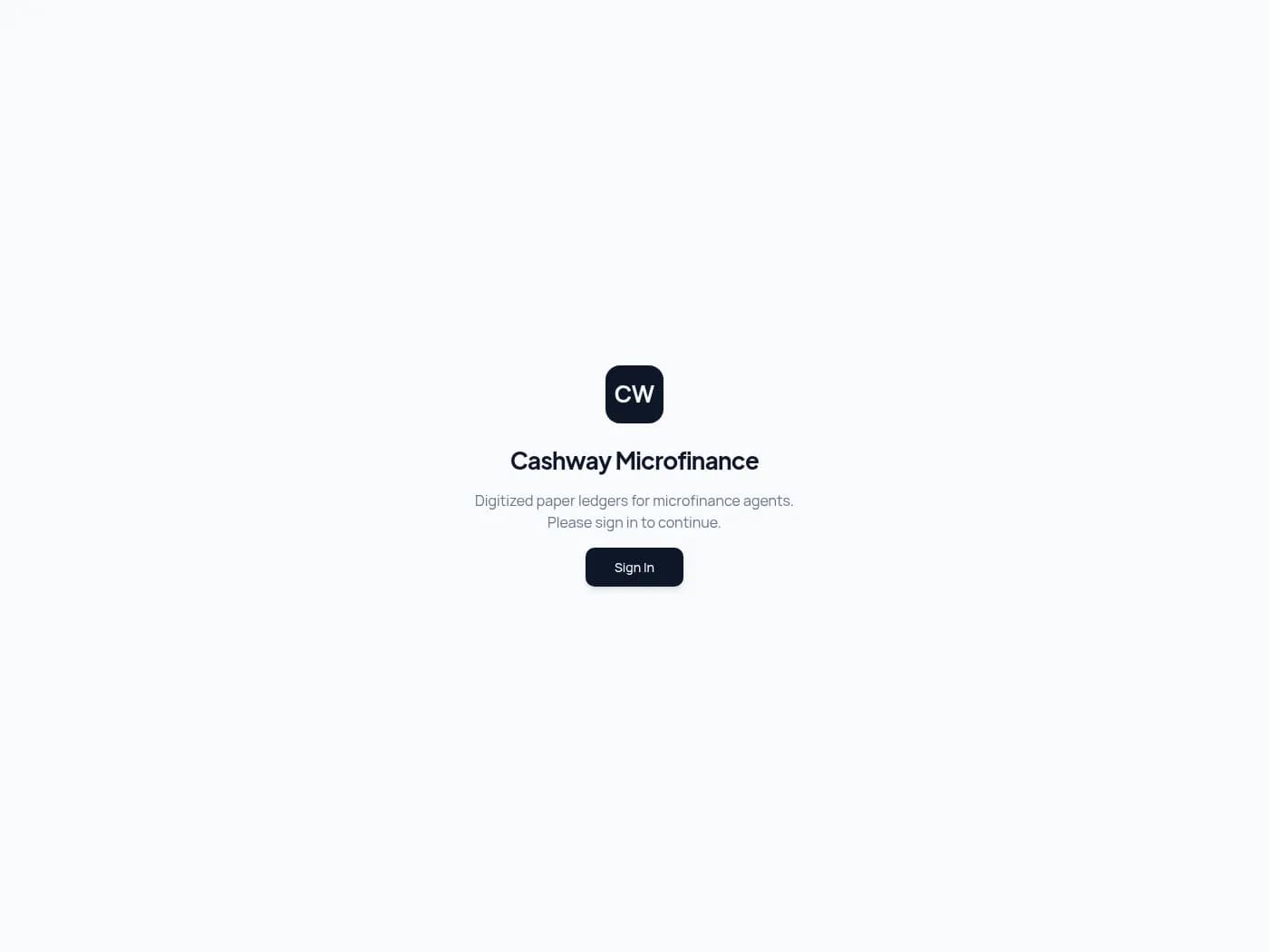 Cashway Microfinance Portal