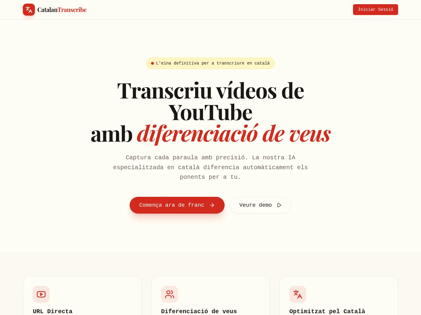Catalan YouTube Transcriber