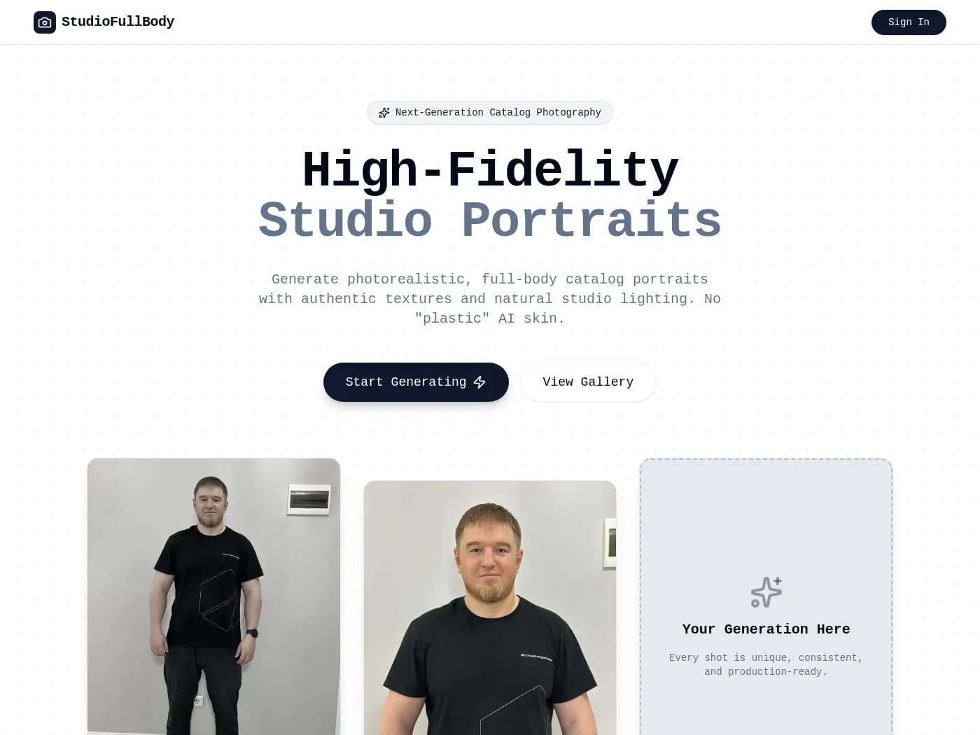Full-Body Portrait Studio