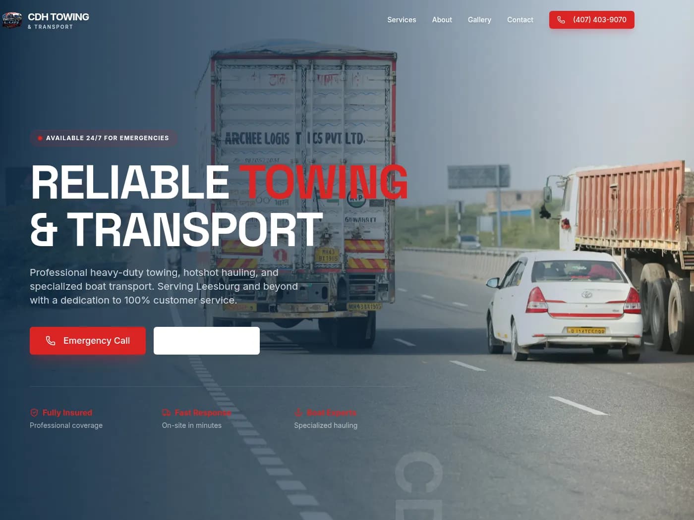 CDH Towing Web Presence