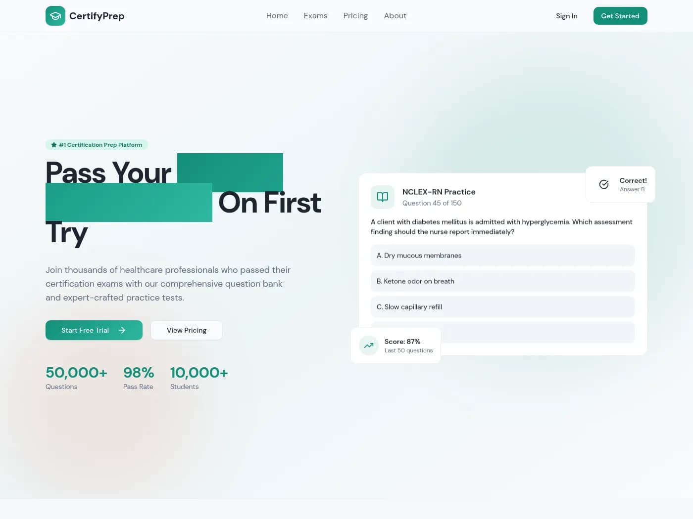 CertifyPrep Hub