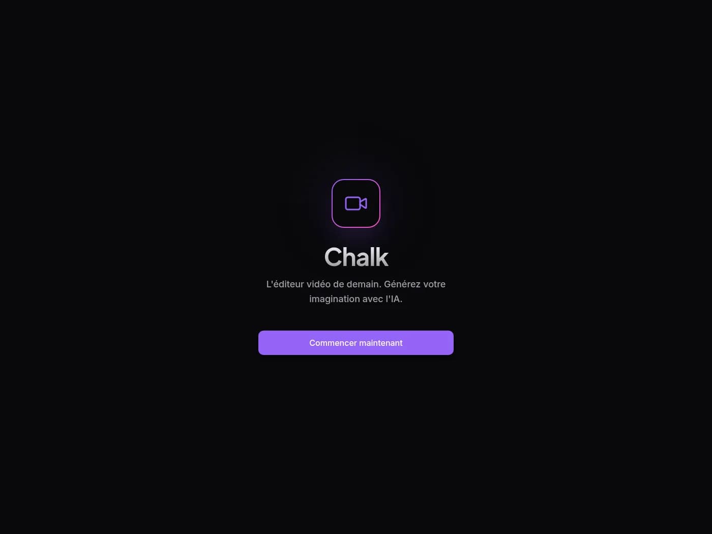 Chalk Video Editor