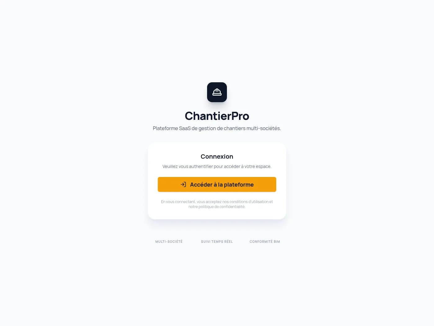 Chantier SaaS Platform