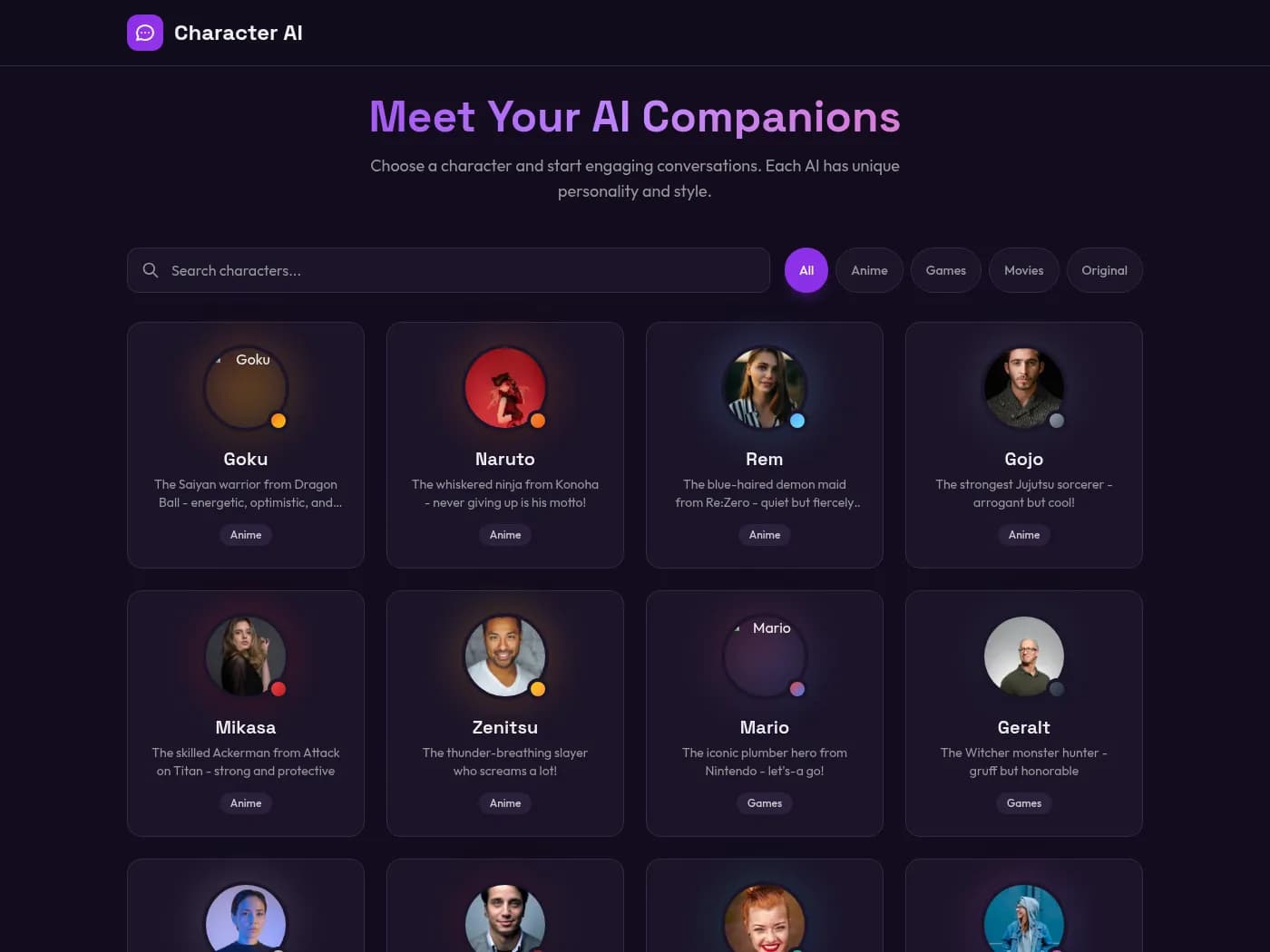 Character AI Companion