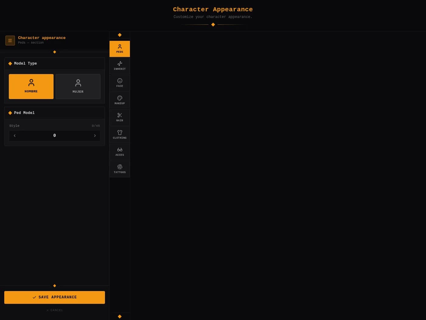 Character Creator UI