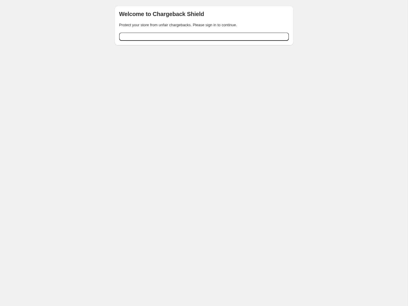 Chargeback Shield