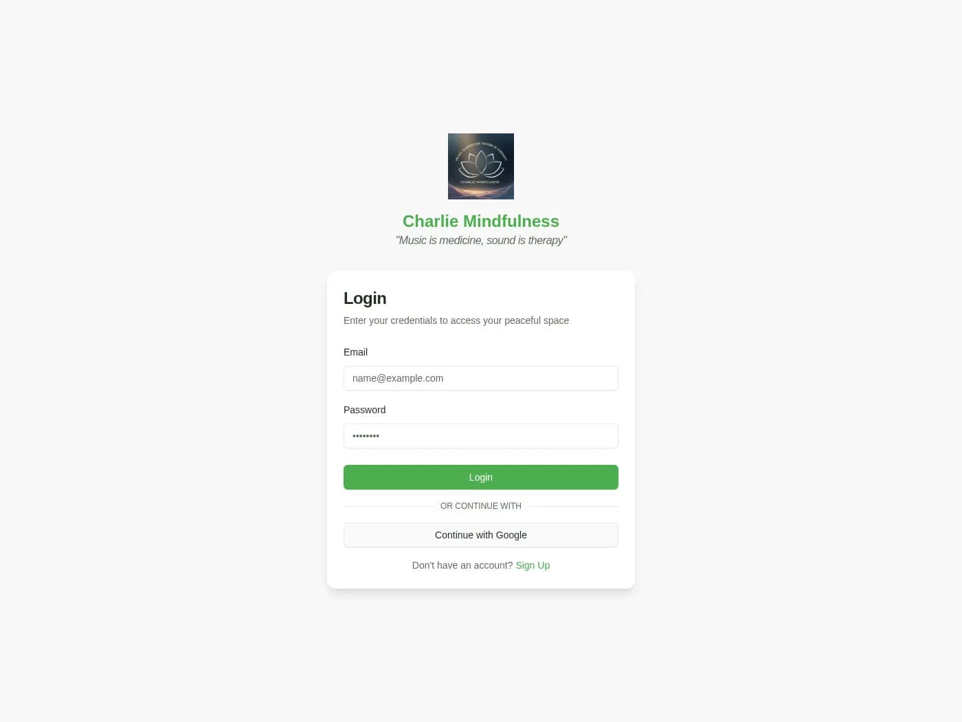 Charlie Mindfulness App