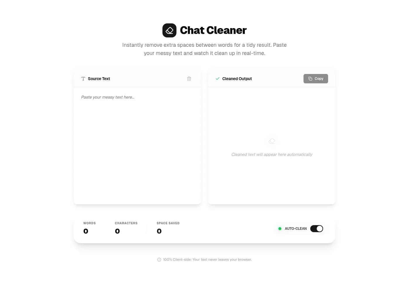 Chat Cleaner Tool