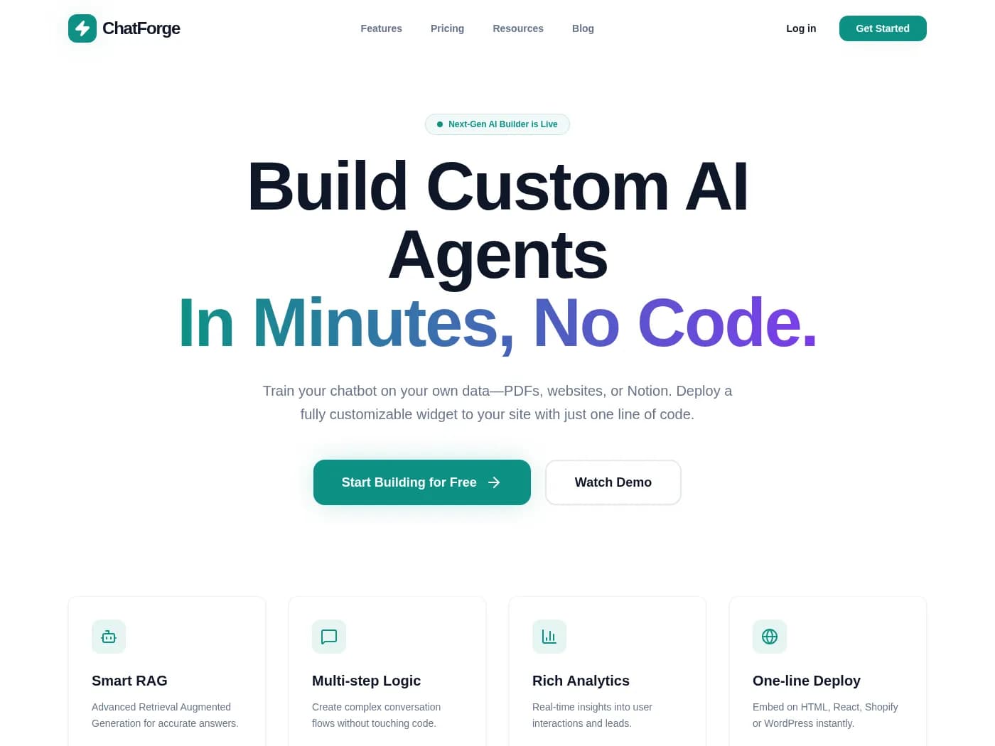 ChatForge AI Builder