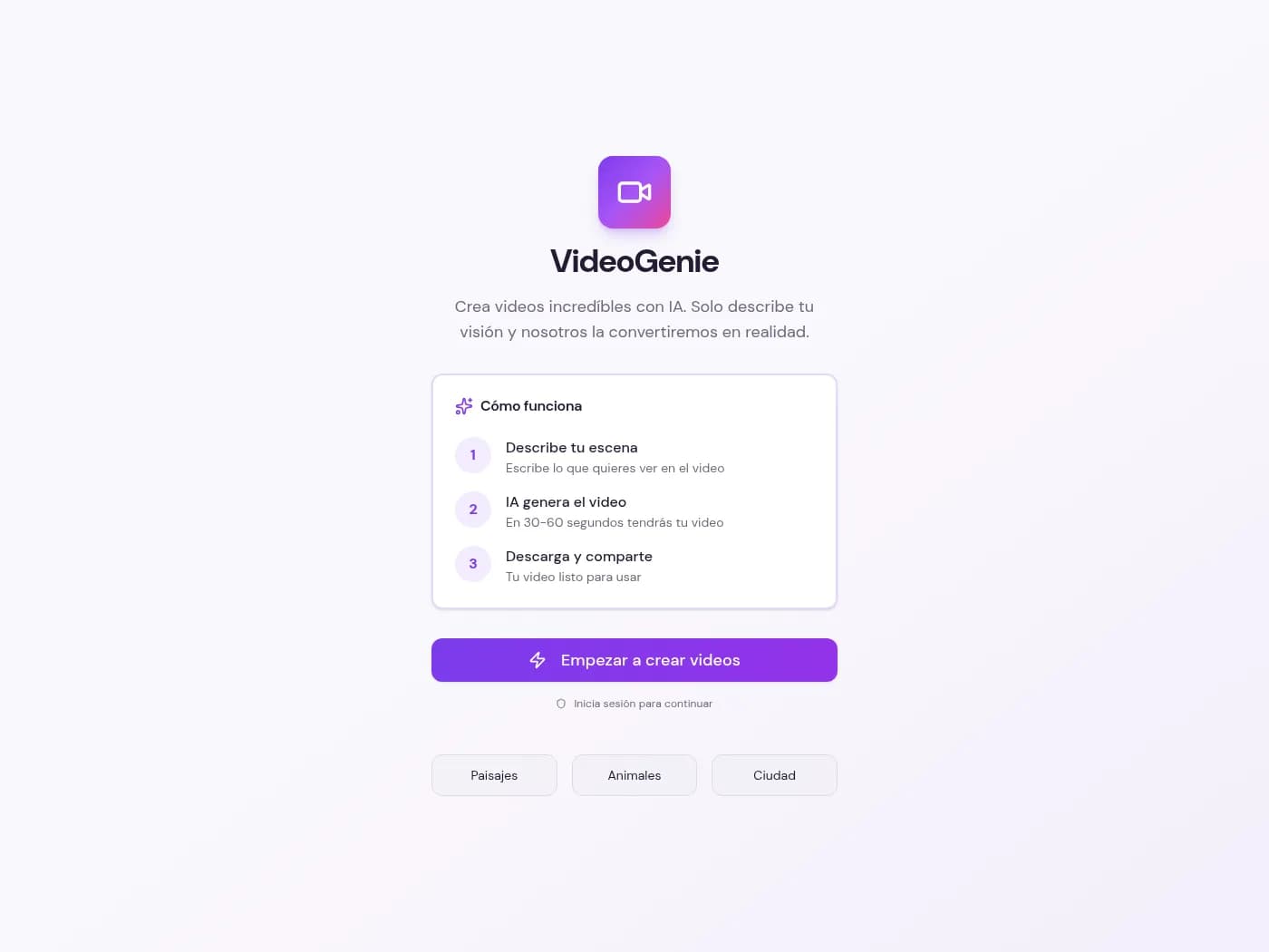 VideoGenie Chatbot