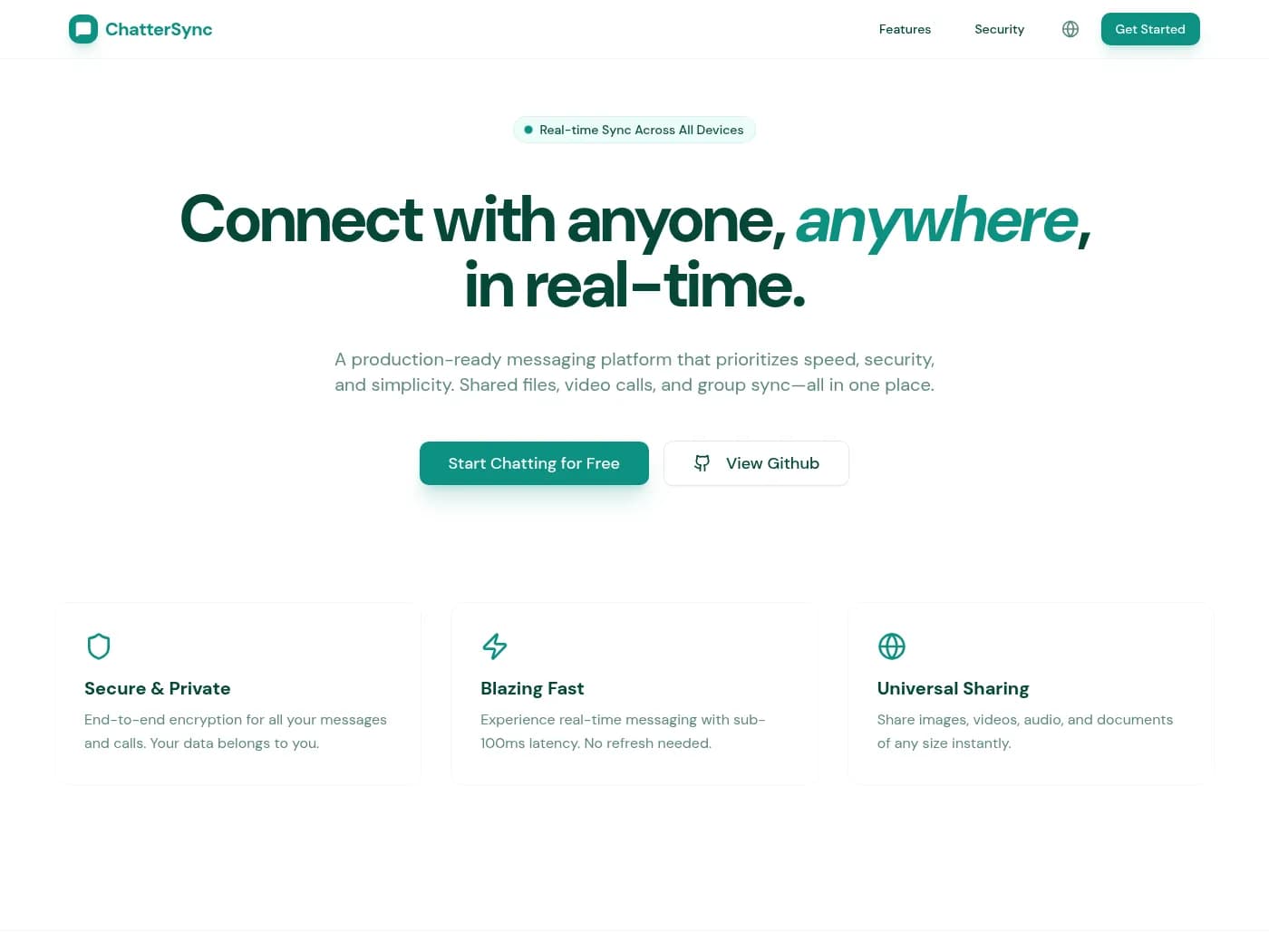 ChatterSync Messenger