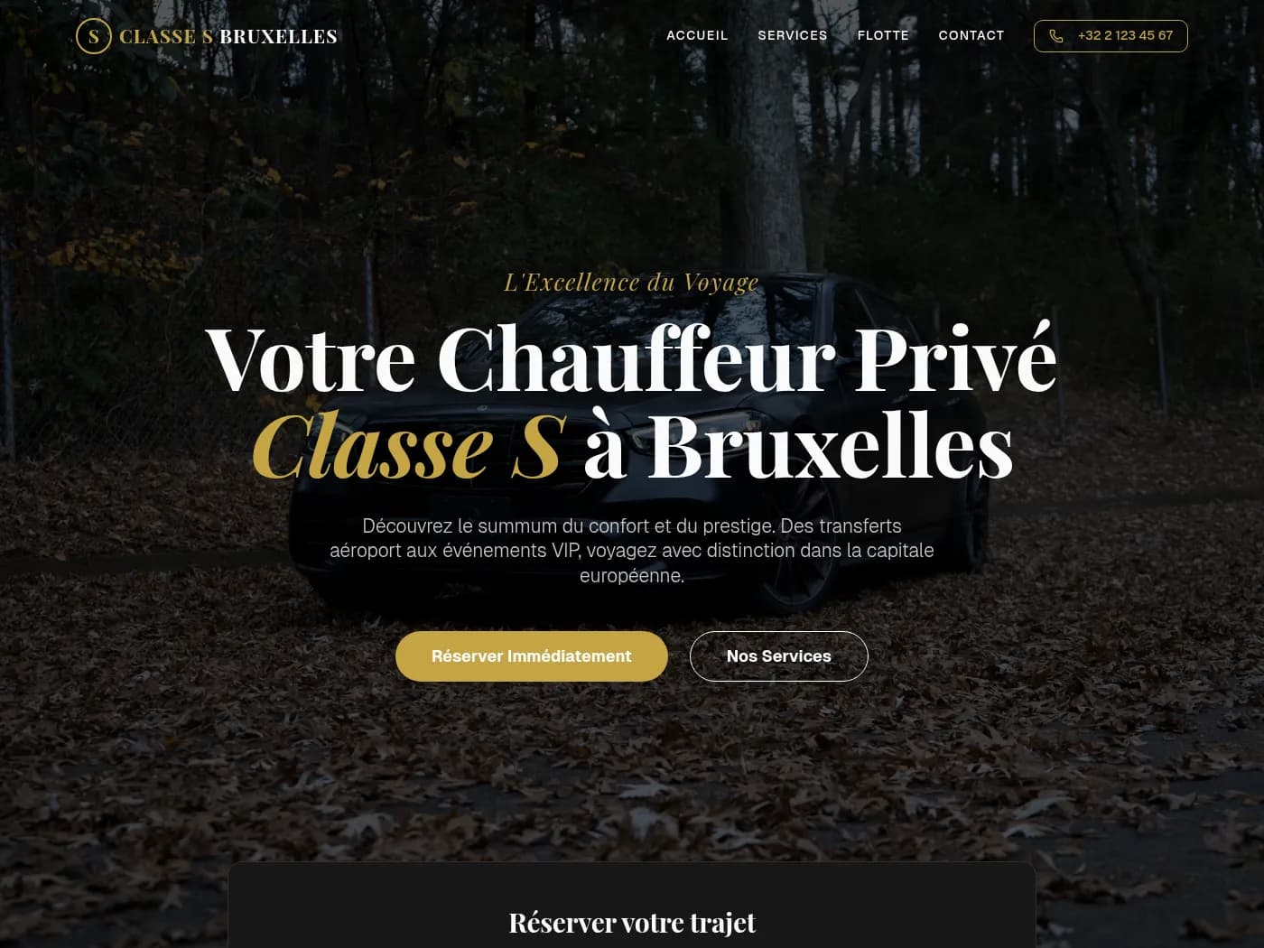 Classe S Chauffeur Bruxelles