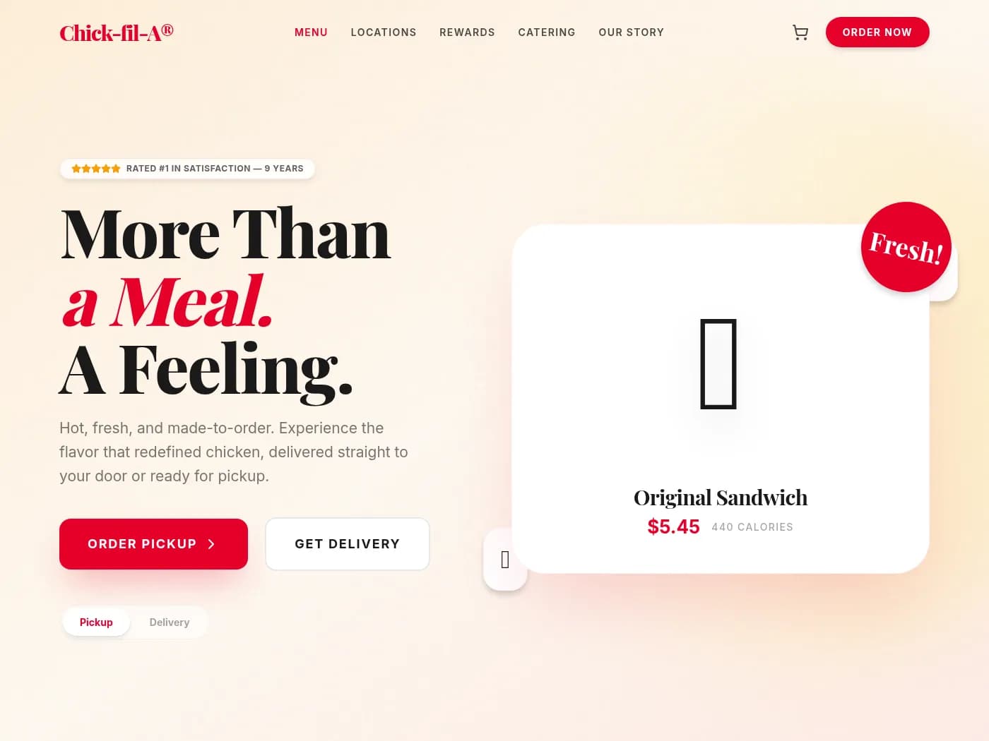 Chick-fil-A High-Converting Site
