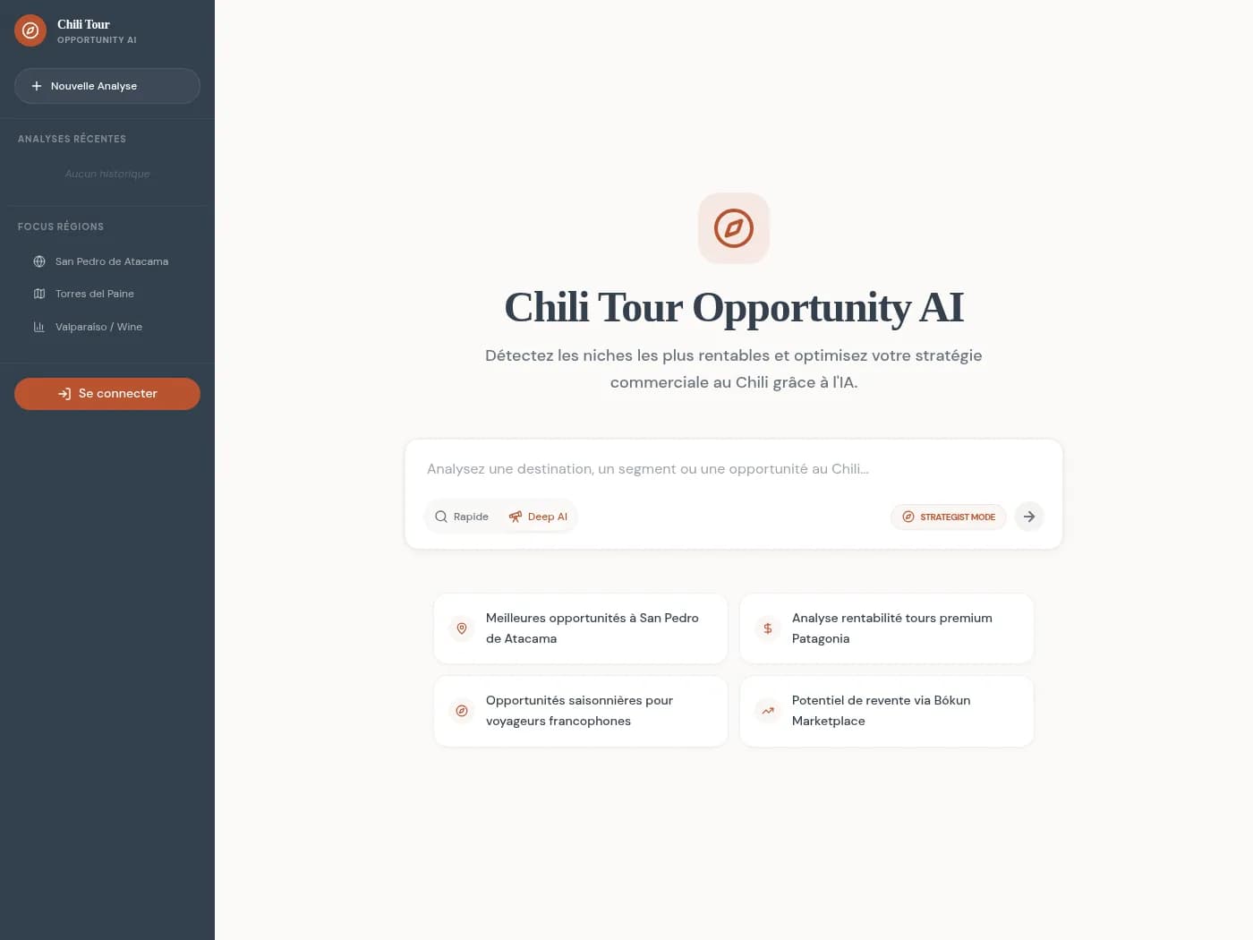 Chile Tour Opportunity AI