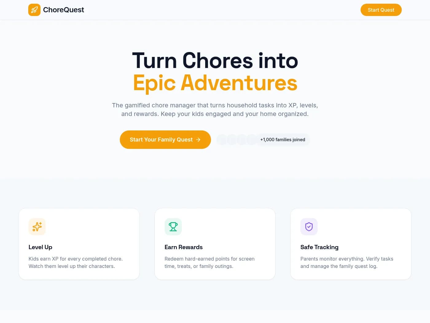 ChoreQuest Family Game