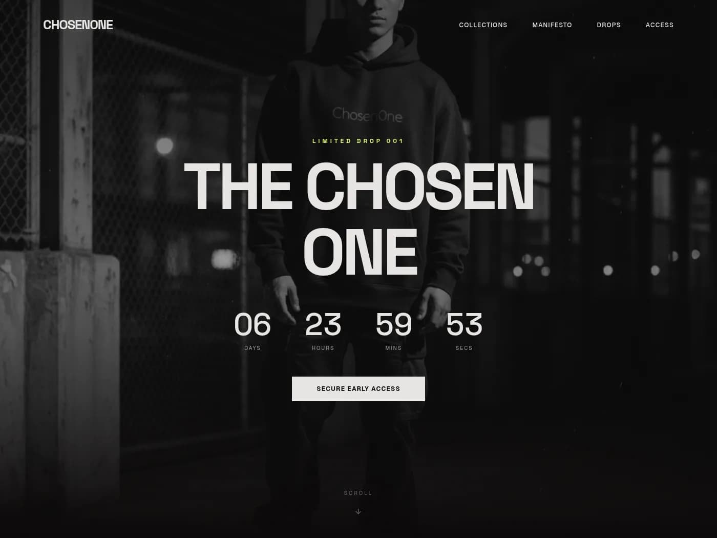 Chosen0ne Landing Page