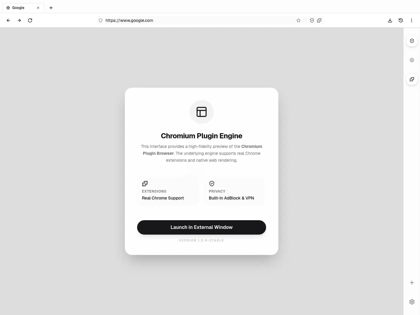 Chromium Plugin Browser