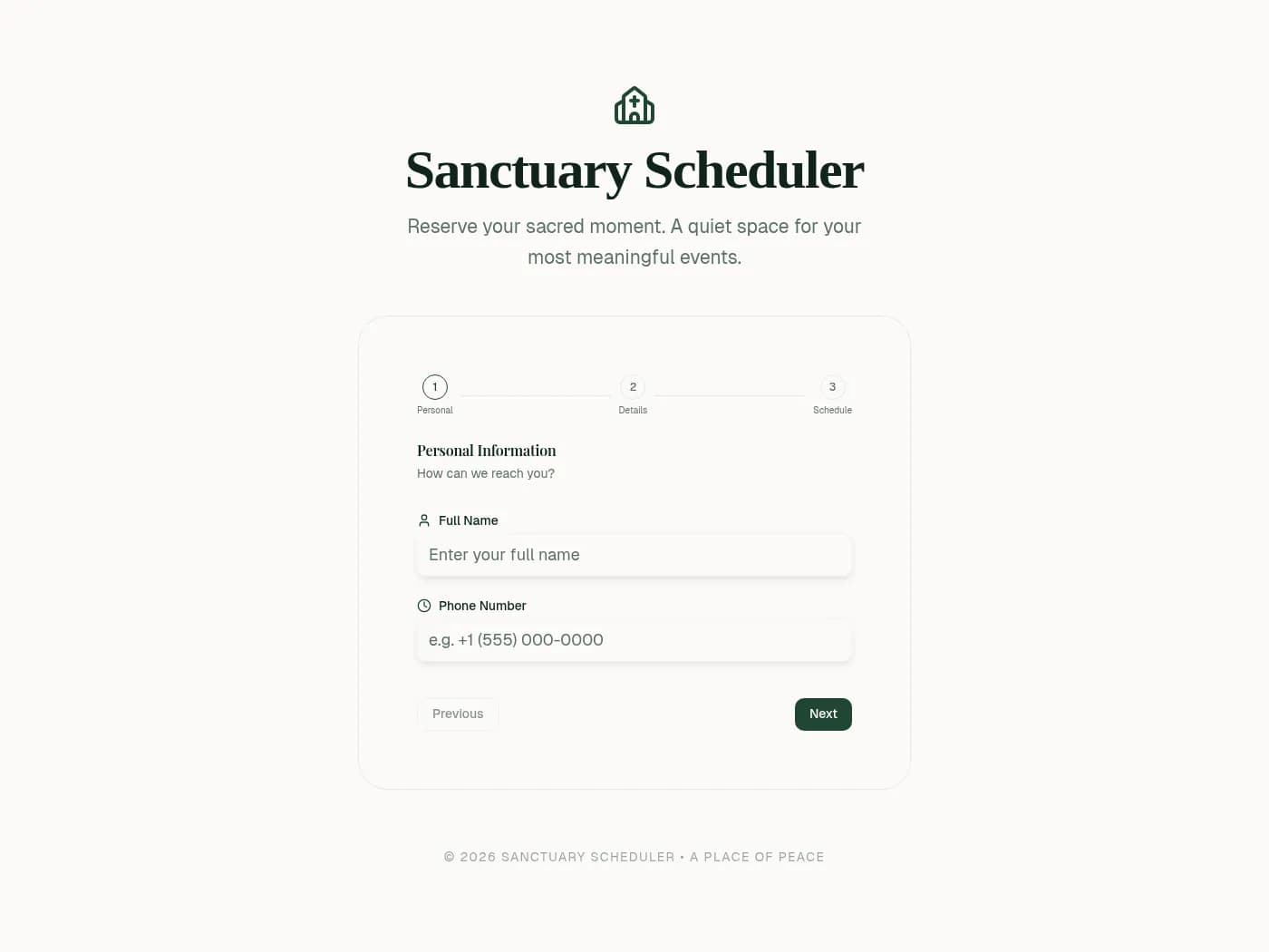 Sanctuary Scheduler
