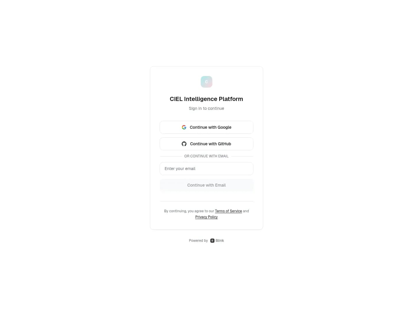 CIEL Intelligence Platform