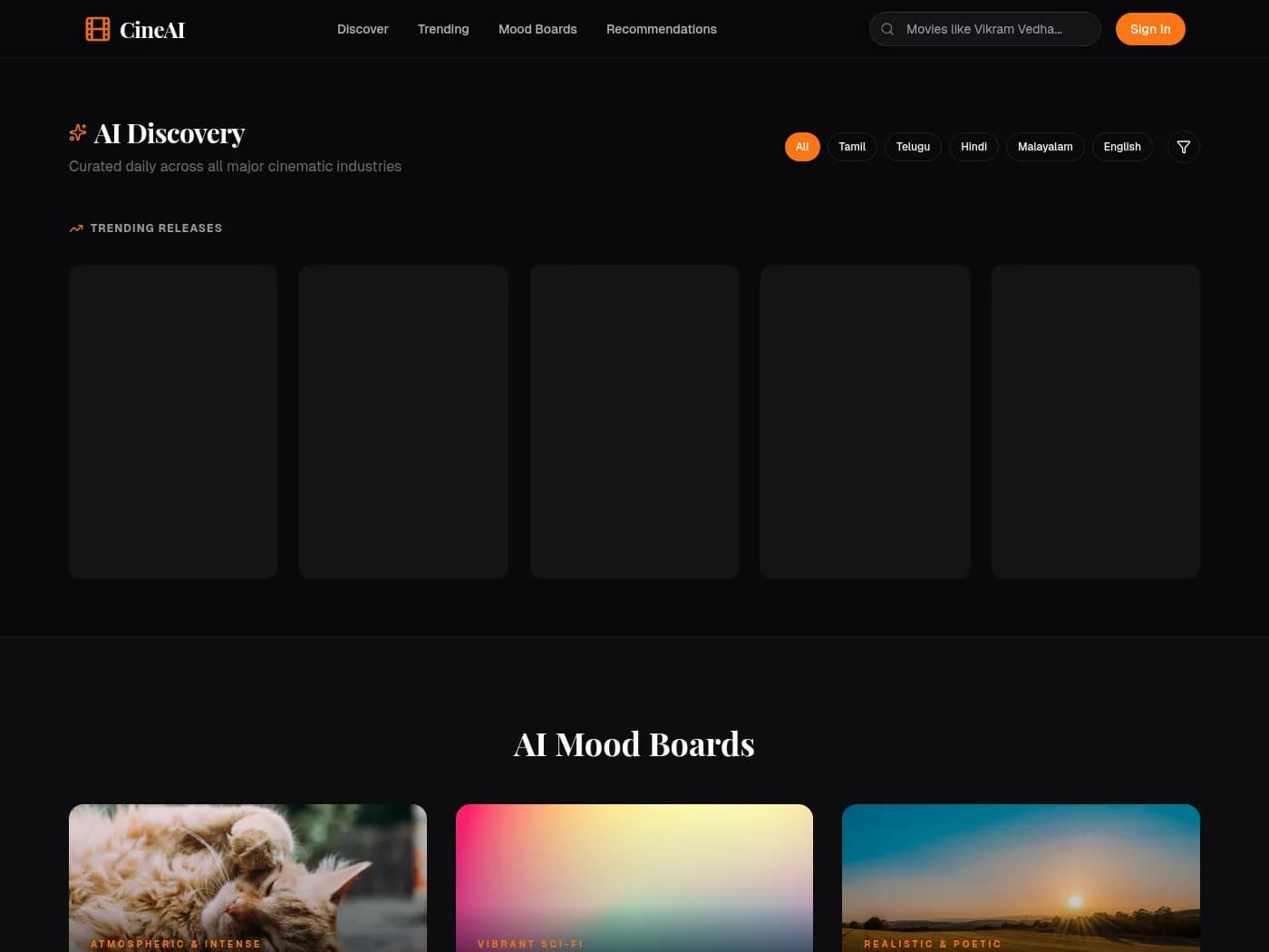 CineAI: Intelligent Movie Discovery