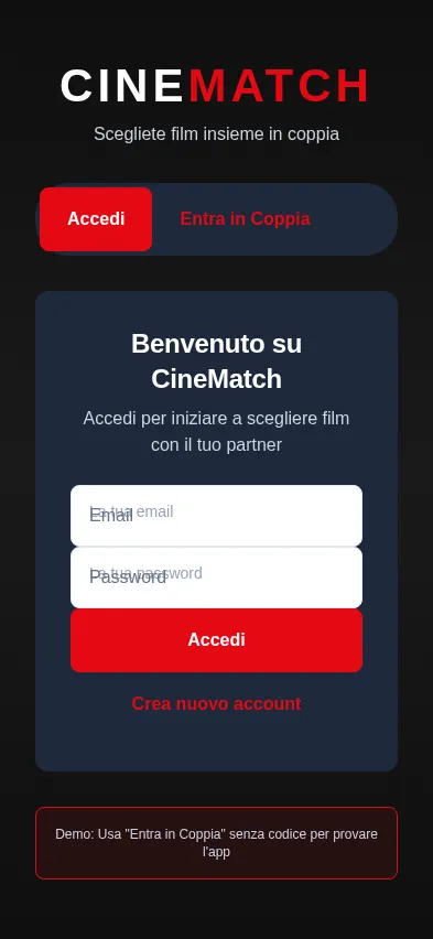 CineMatch Couples App