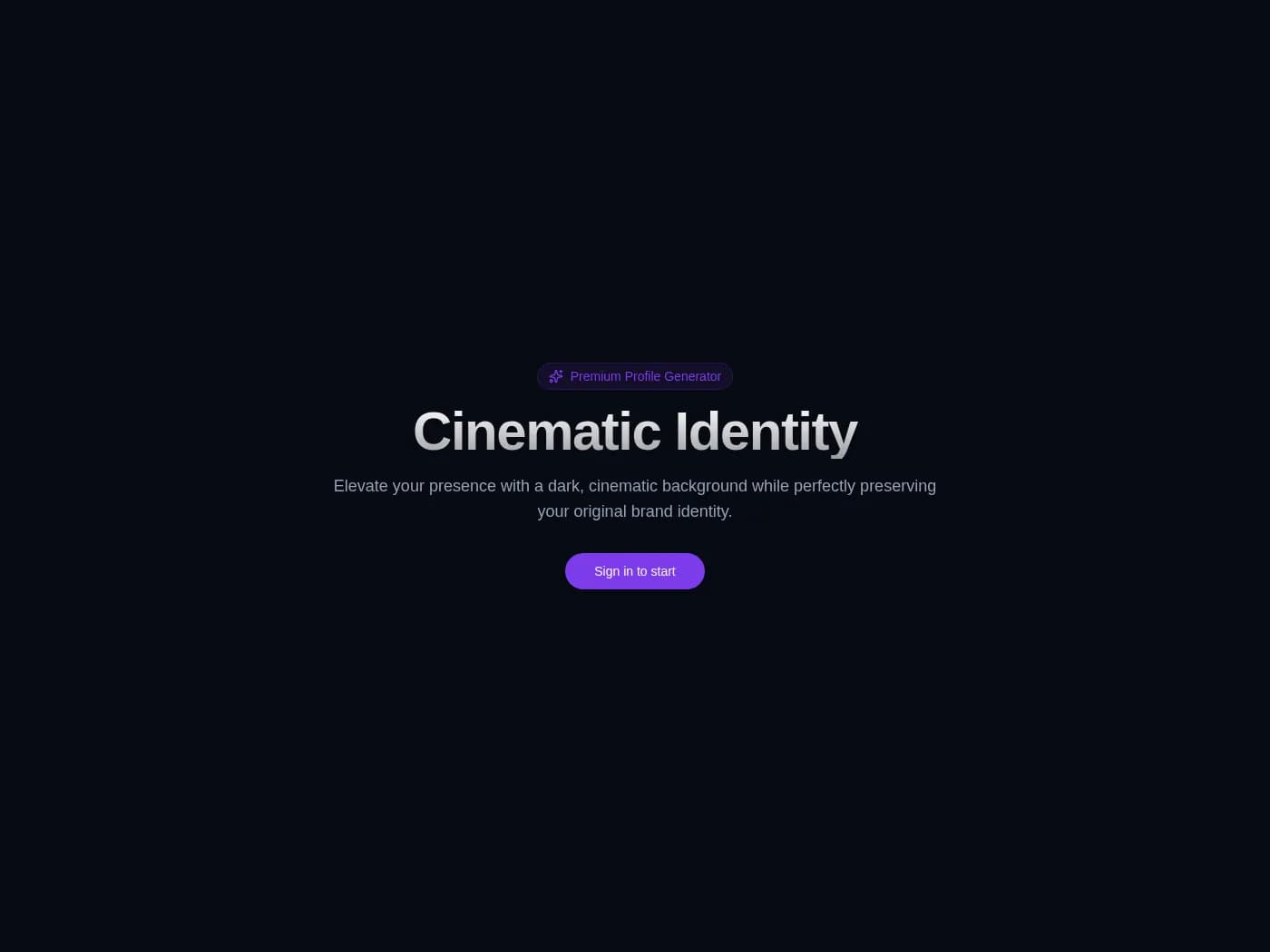 Cinematic Logo Profile BG