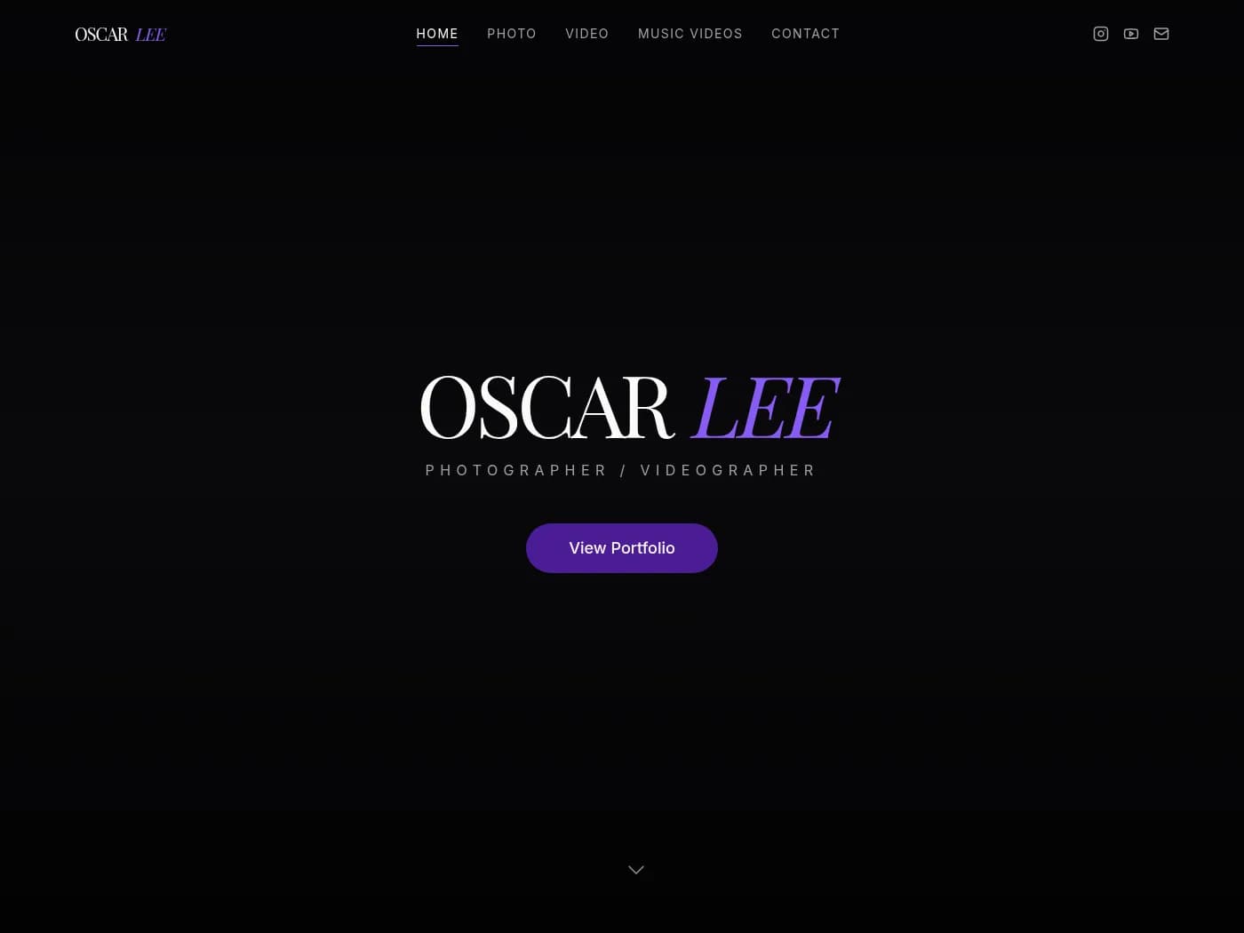 Cinematic Portfolio Gallery