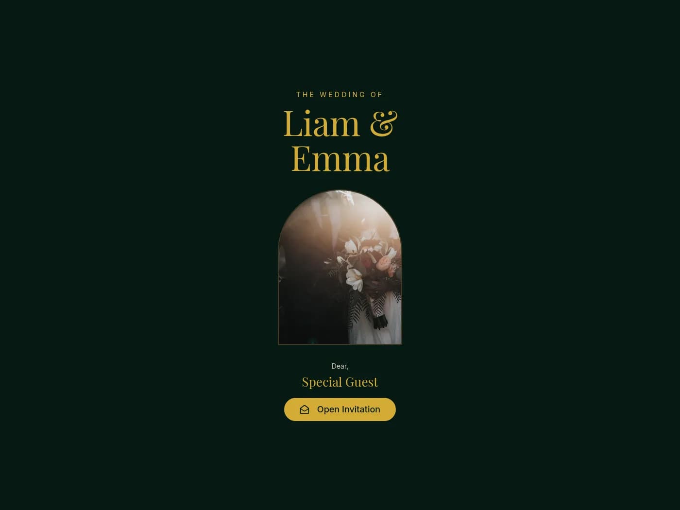 Cinematic Wedding Invite