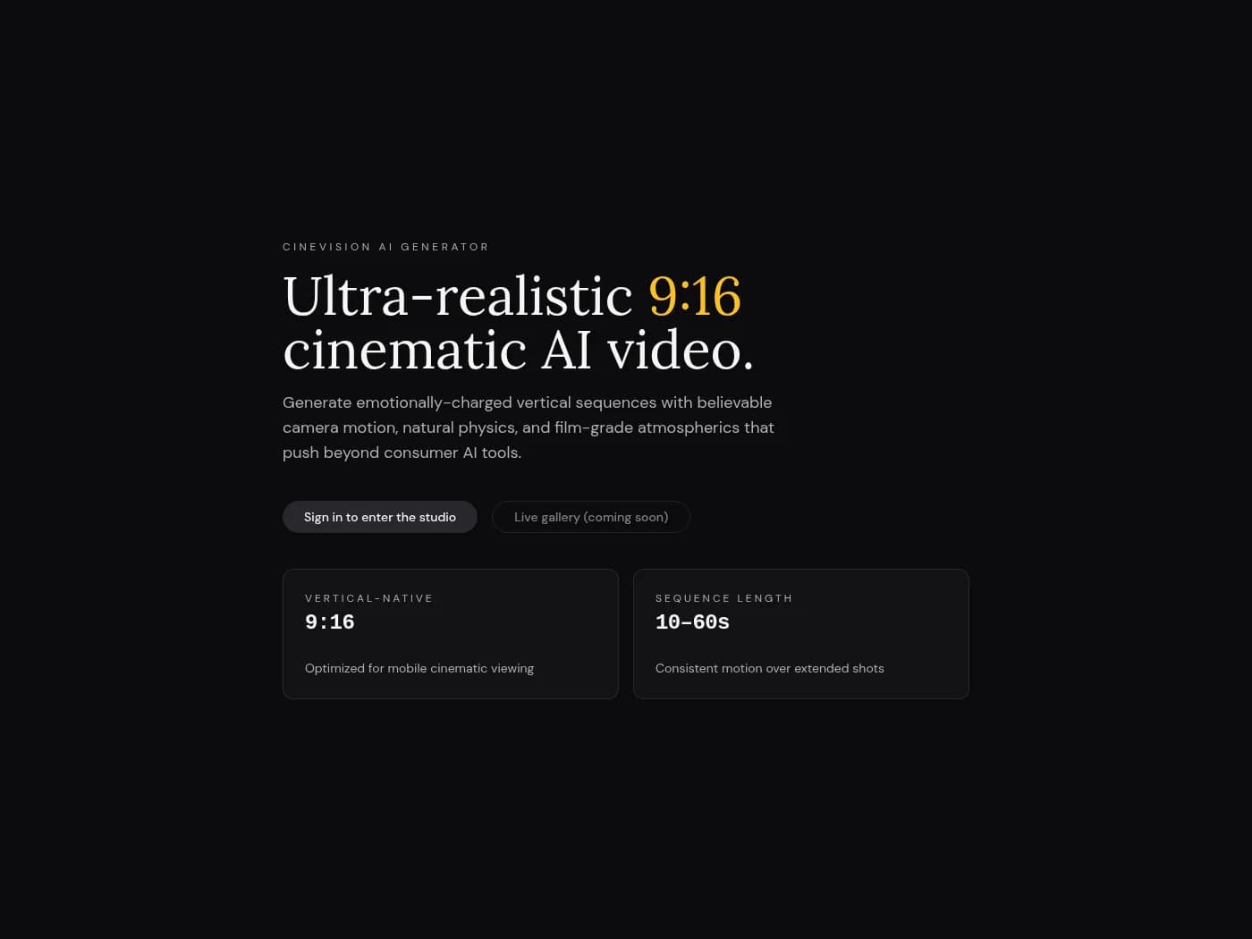 CineVision AI Generator