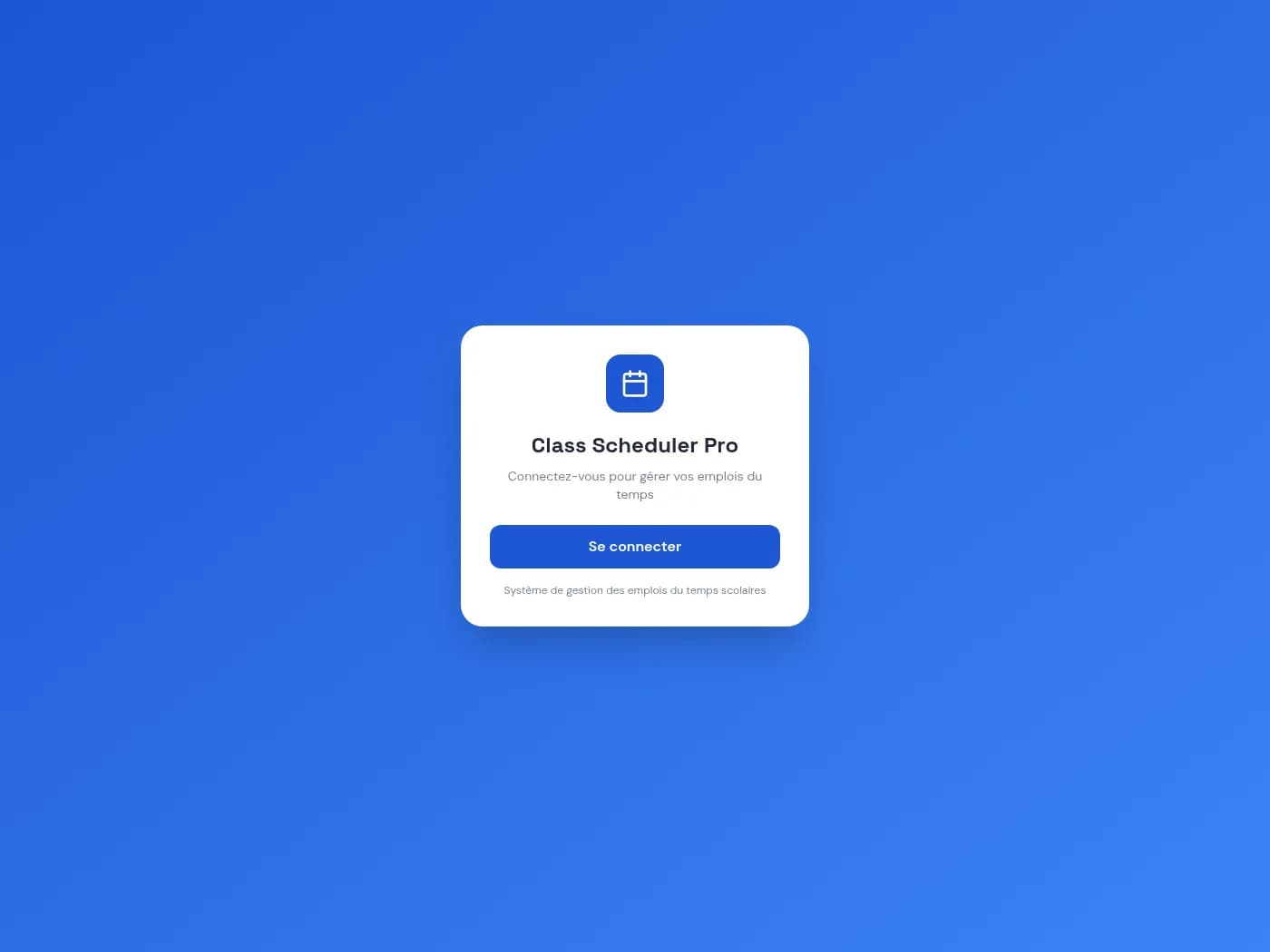 Class Scheduler Pro