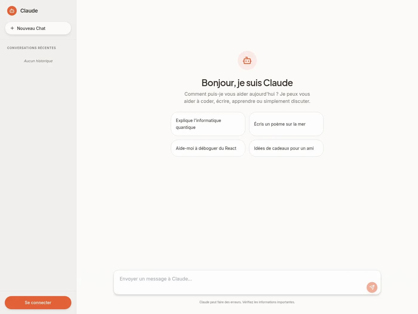 Claude Chatbot Clone