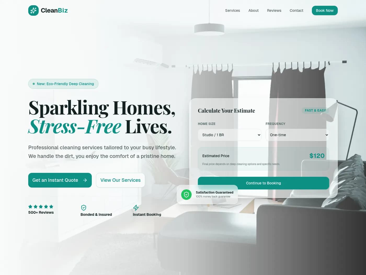 CleanBiz Landing Page