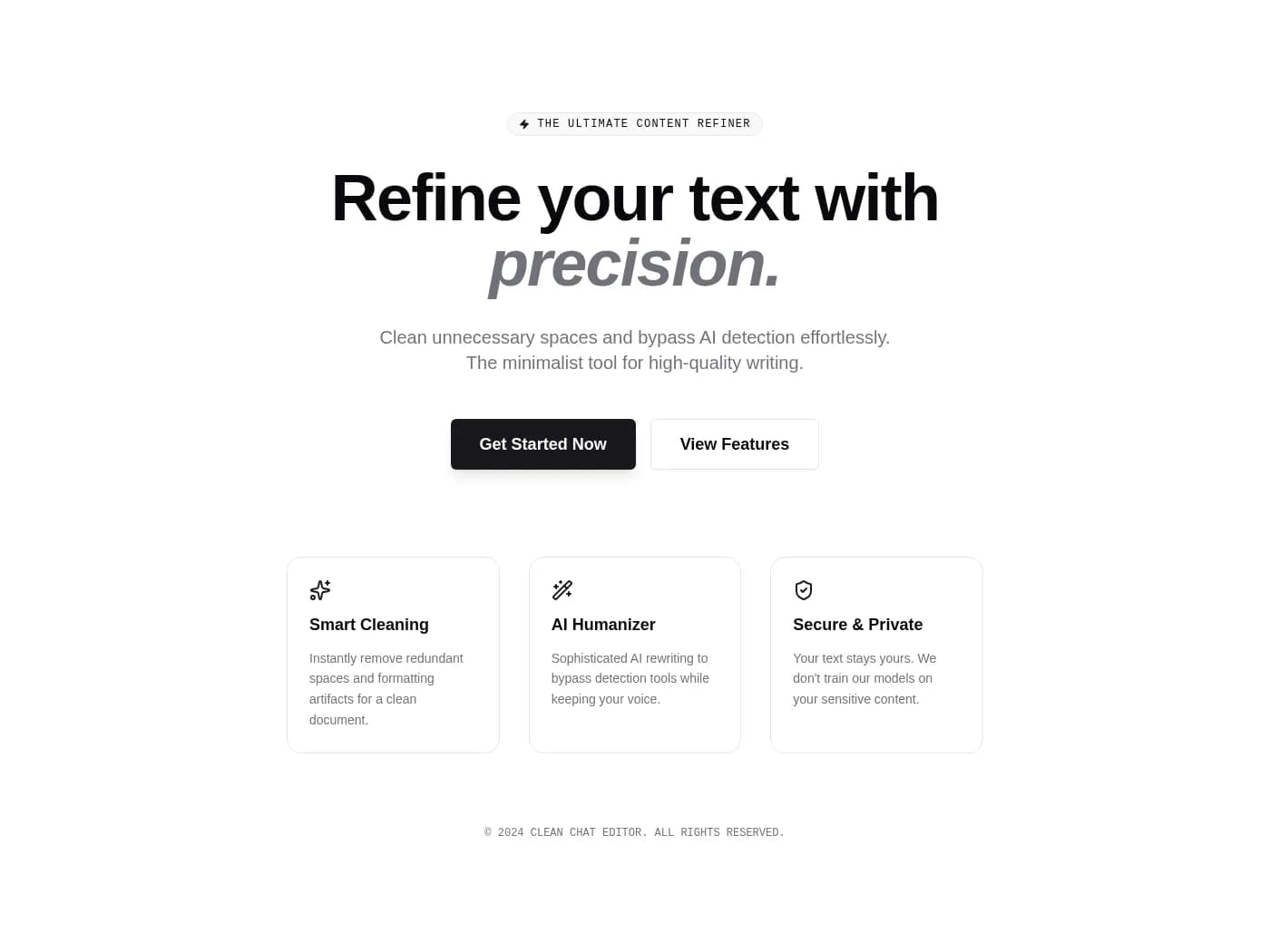 CleanChat Editor
