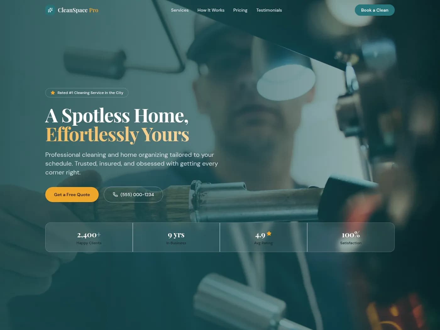 CleanSpace Pro Page