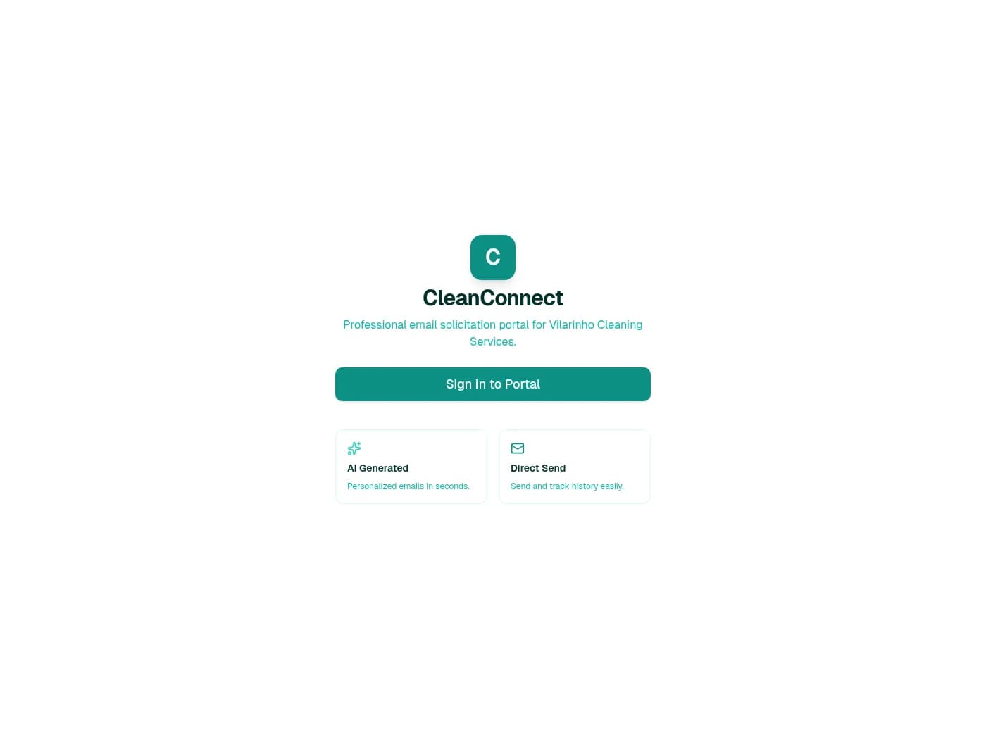 CleanConnect Email Sender