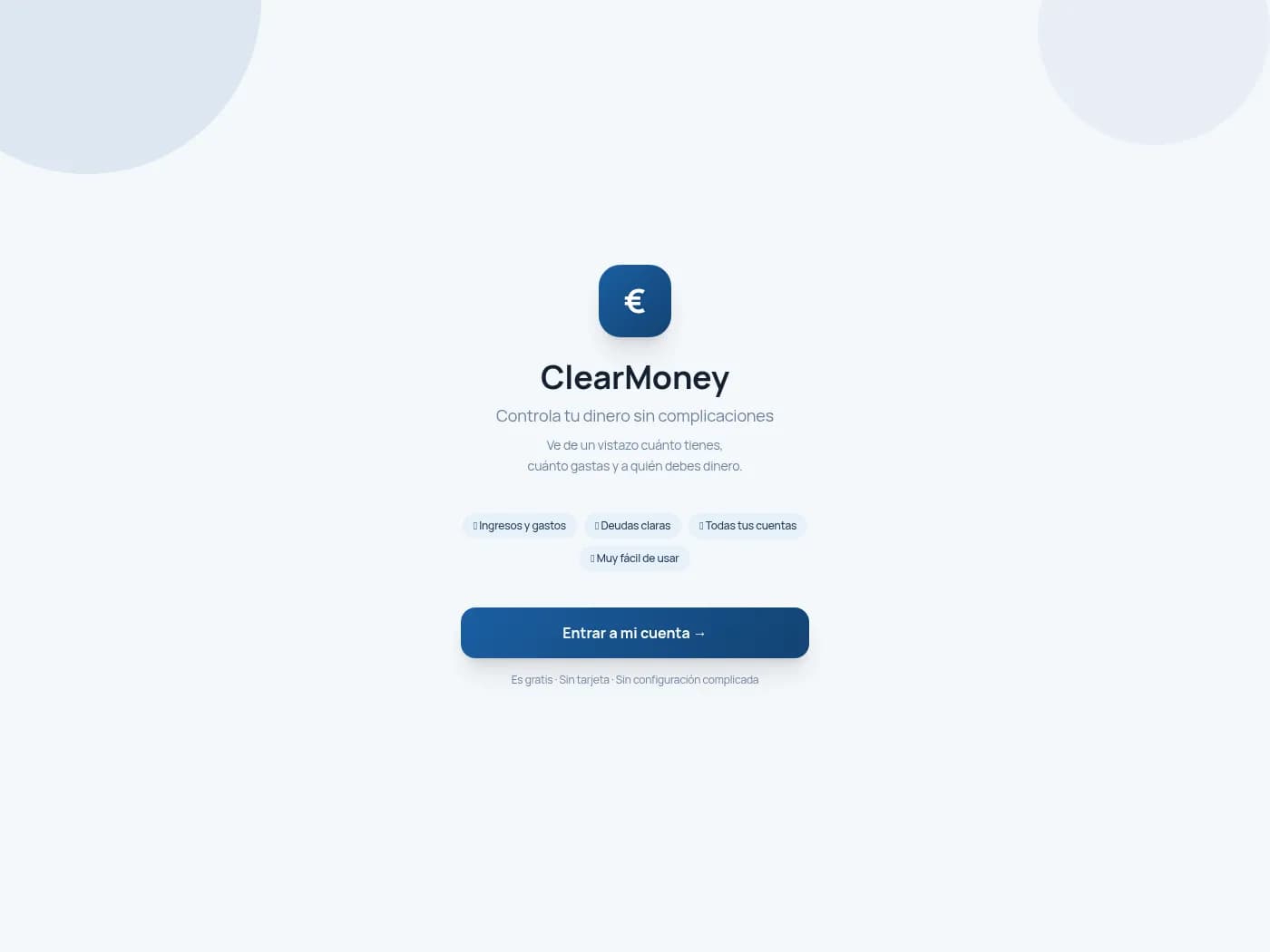 ClearMoney Finance App