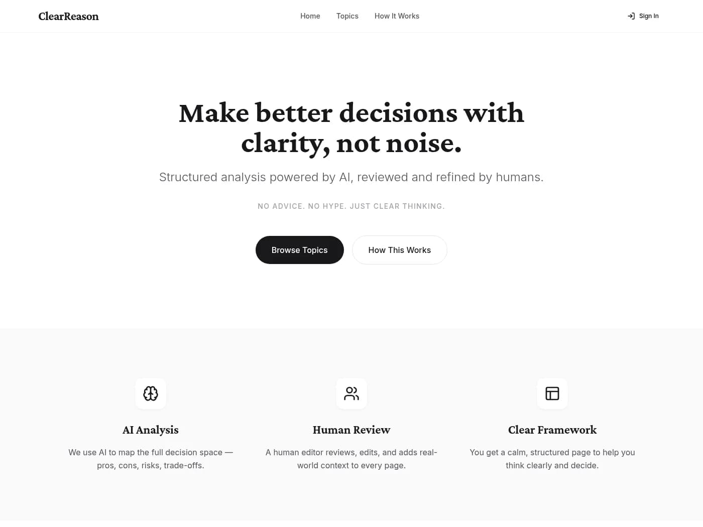 ClearReason Platform
