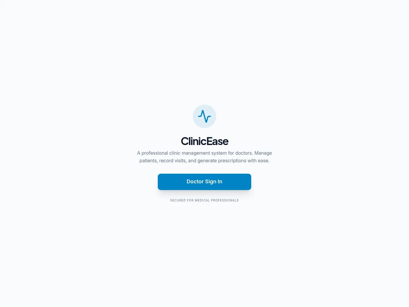 ClinicEase Web App