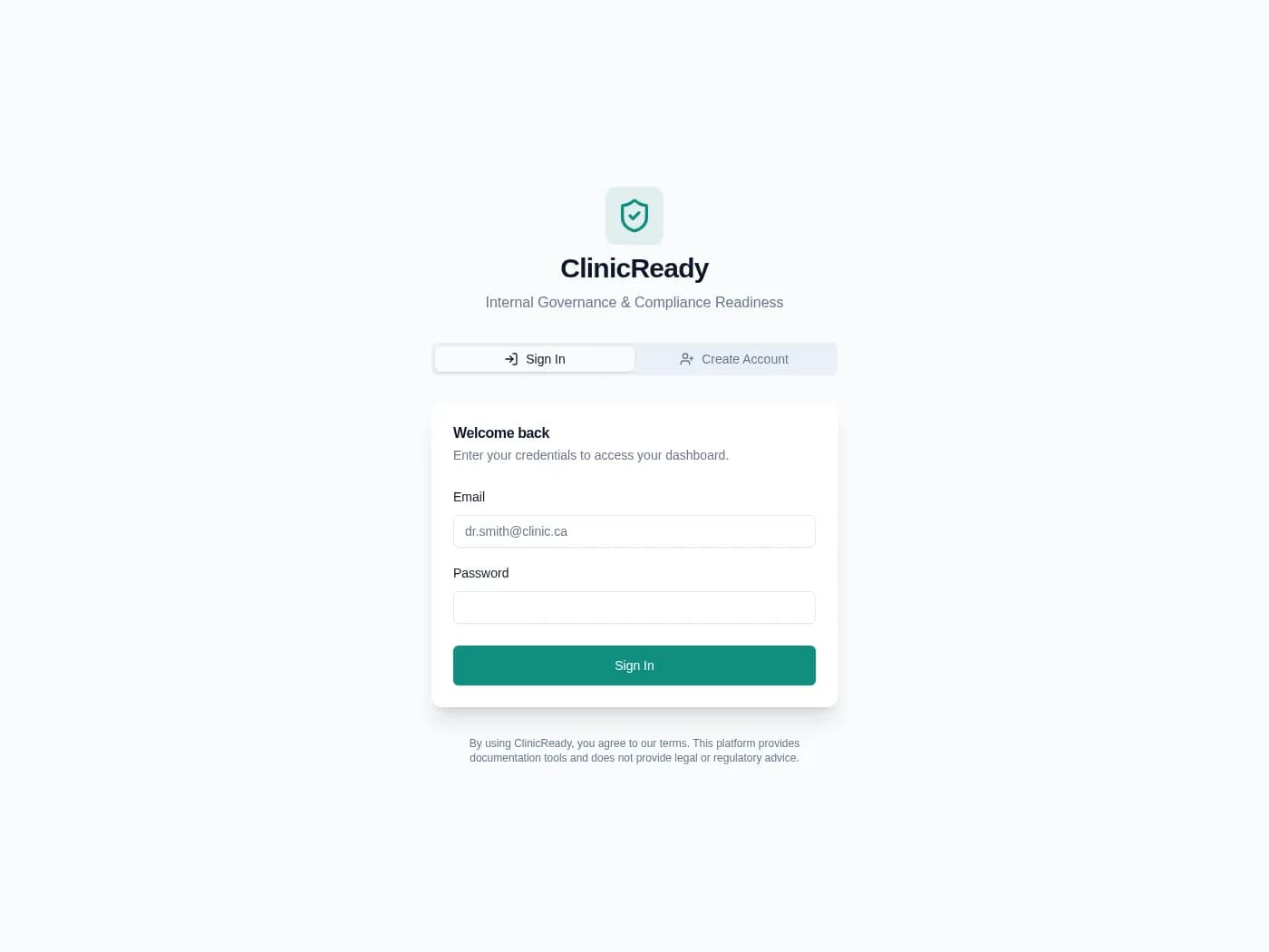 ClinicReady Compliance Platform