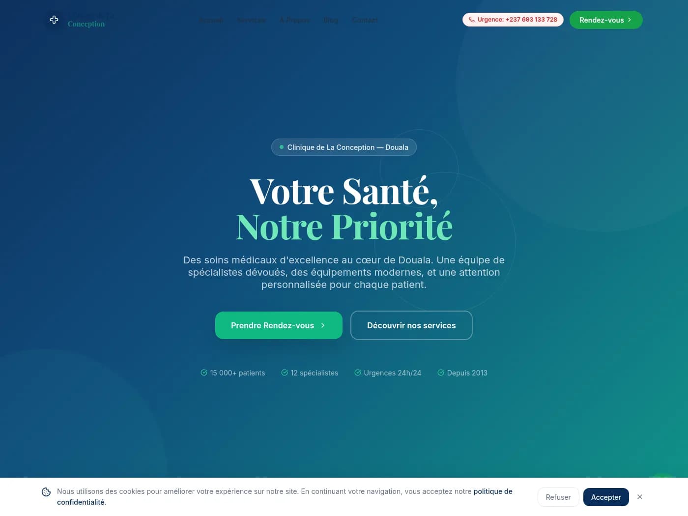 Clinique Conception Web