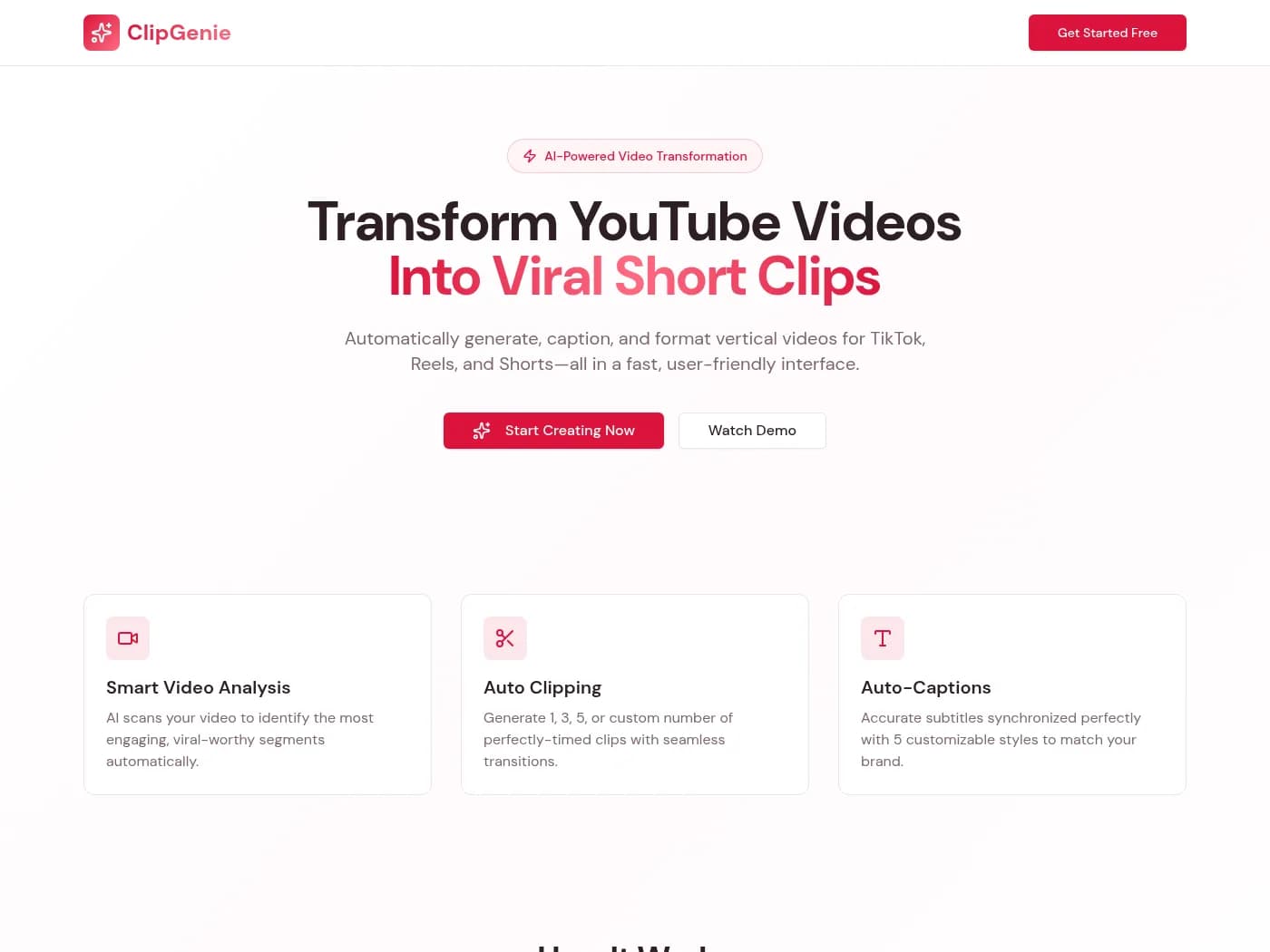 ClipGenie AI Shorts Maker