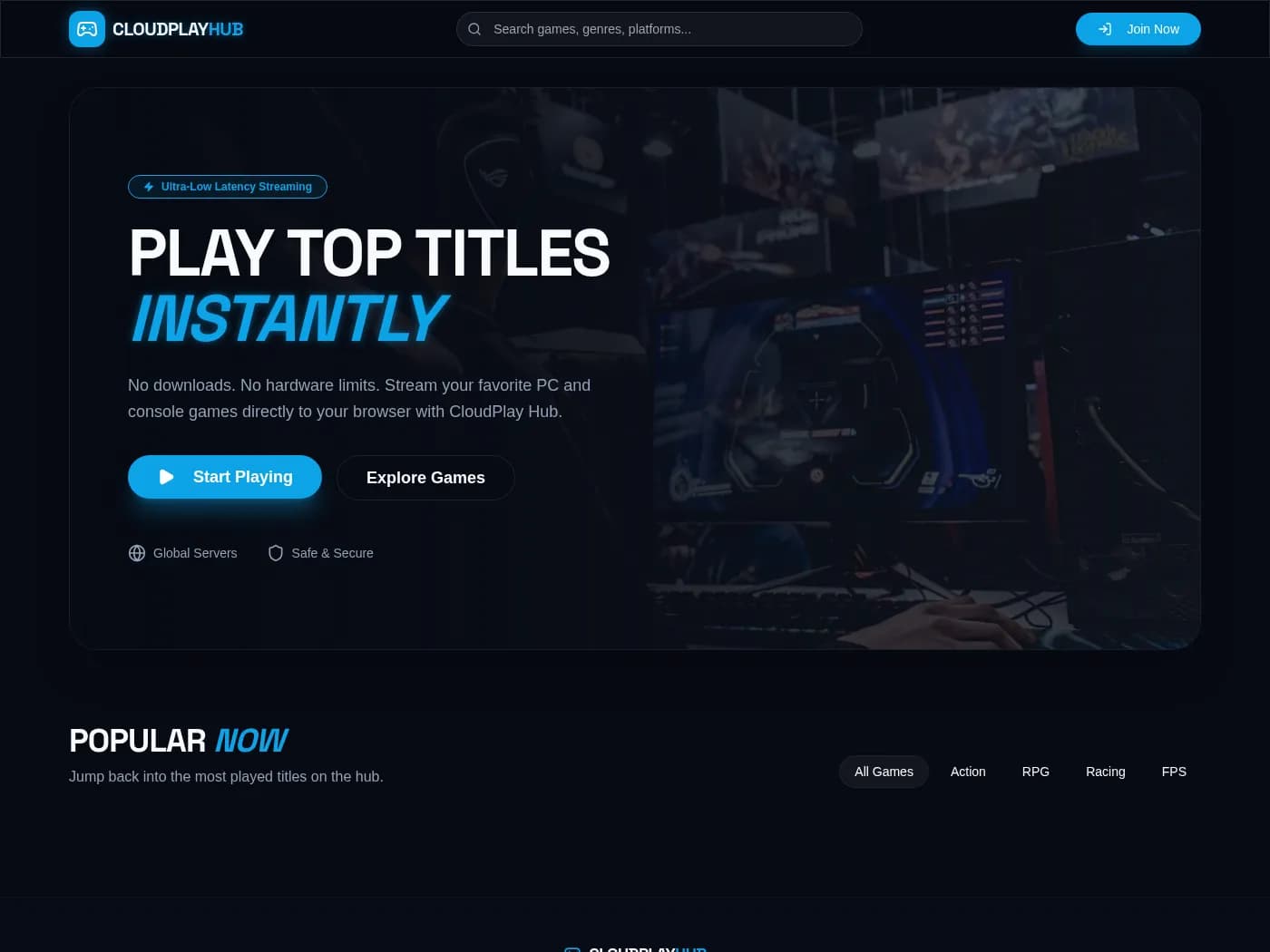 CloudPlay Hub