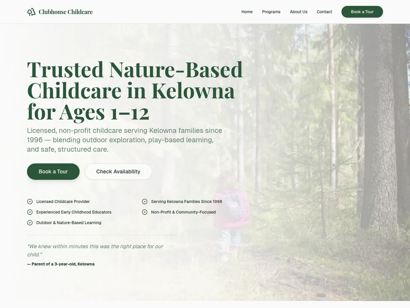 Clubhouse Childcare Site