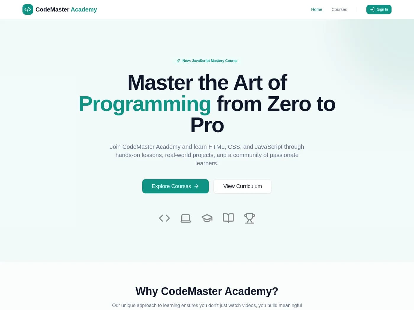 CodeMaster Academy