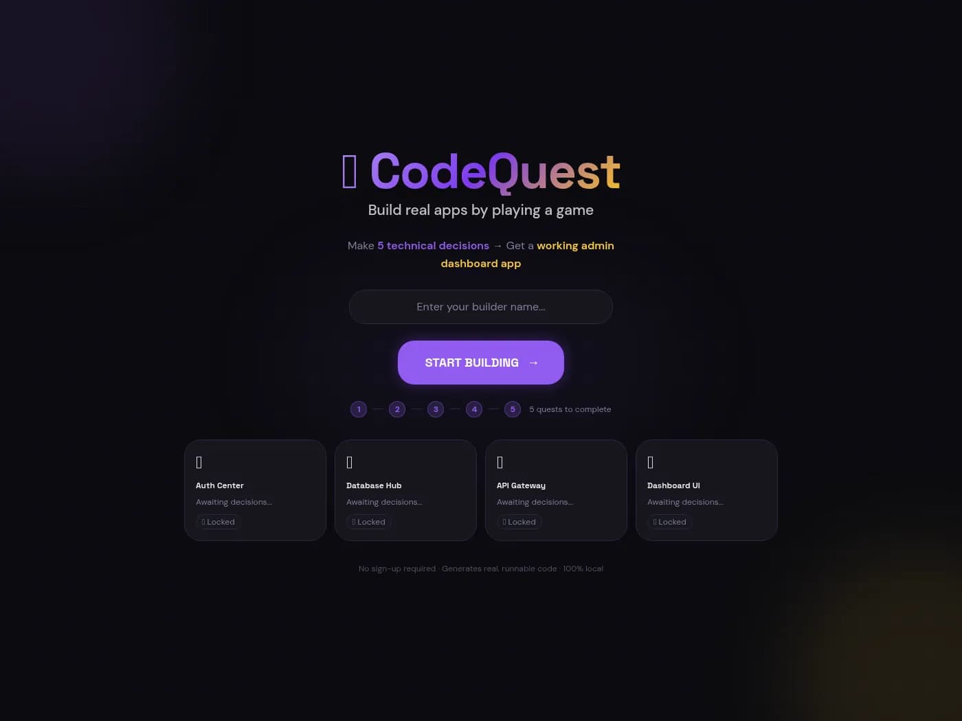 CodeQuest Builder